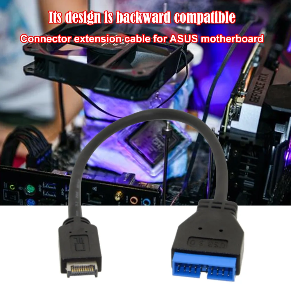 20cm-Front-Panel-Extension-Cable-USB-3-1-Header-Computer-Motherboard ...