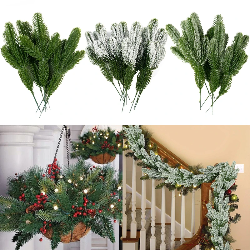 Artificial-Pine-Needle-Flower-Branches-Simulation-Plant-Christmas-Tree ...