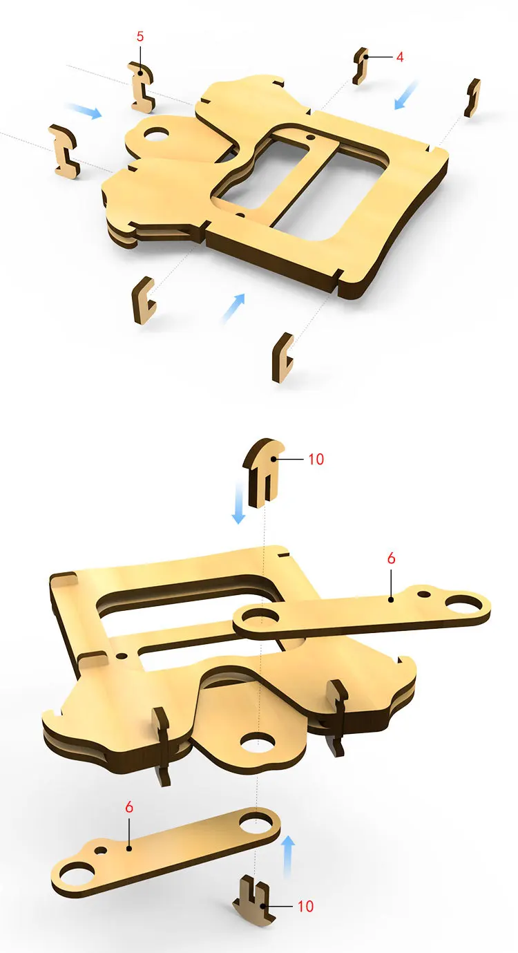 Telescopic Clip Assembly Model DIY Assembly Model Children’s Scientific ...