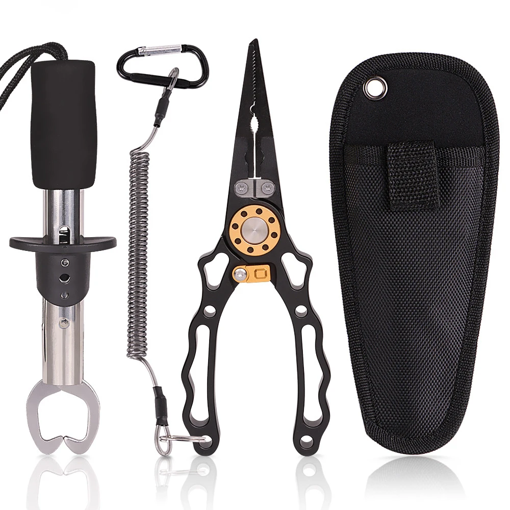 Aluminum alloy multifunctional Luya Tongs Open Ring Fishing Tongs Fish ...