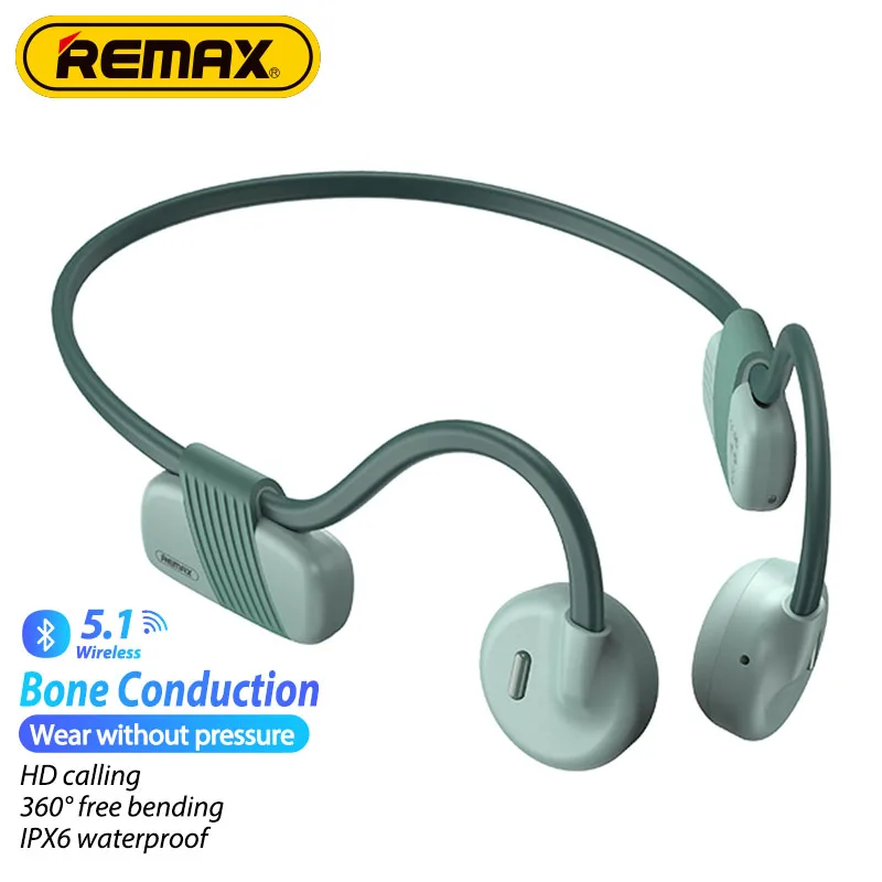 REMAX-RB-S36-Bone-Conduction-Headphones-Bluetooth-5-0-Wireless-Not-In ...