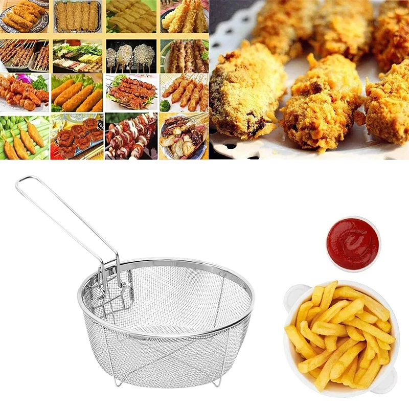 French-Fries-Basket-Stainless-Steel-Fry-Baskets-With-Handle-Deep-Fryer ...