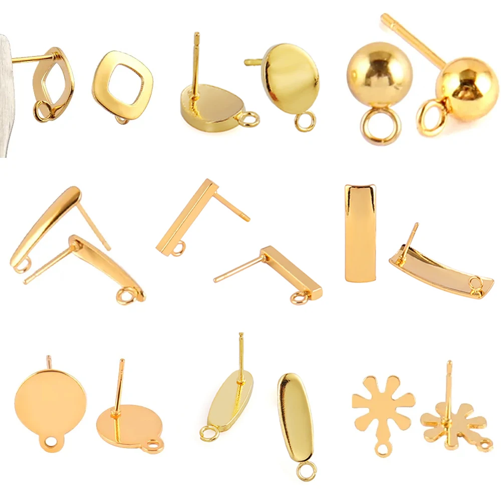 20pcs-lot-316L-Stainless-Steel-Earrings-Geometric-Polygonal-Stud ...