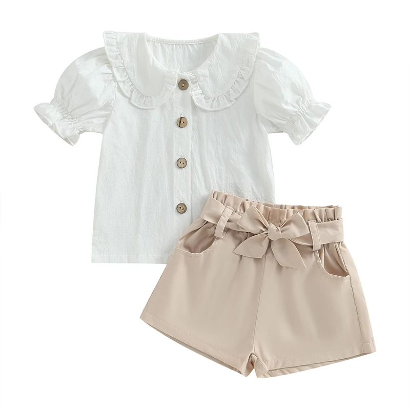 Pudcoco-2PCS-Toddler-Kids-Baby-Girls-Summer-Outfits-Short-Puff-Sleeve ...