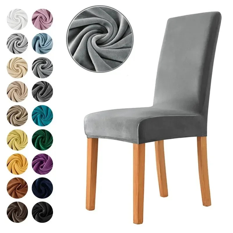 Velvet-Fabric-Chair-Cover-Super-Soft-Chair-Covers-For-Dining-Room ...
