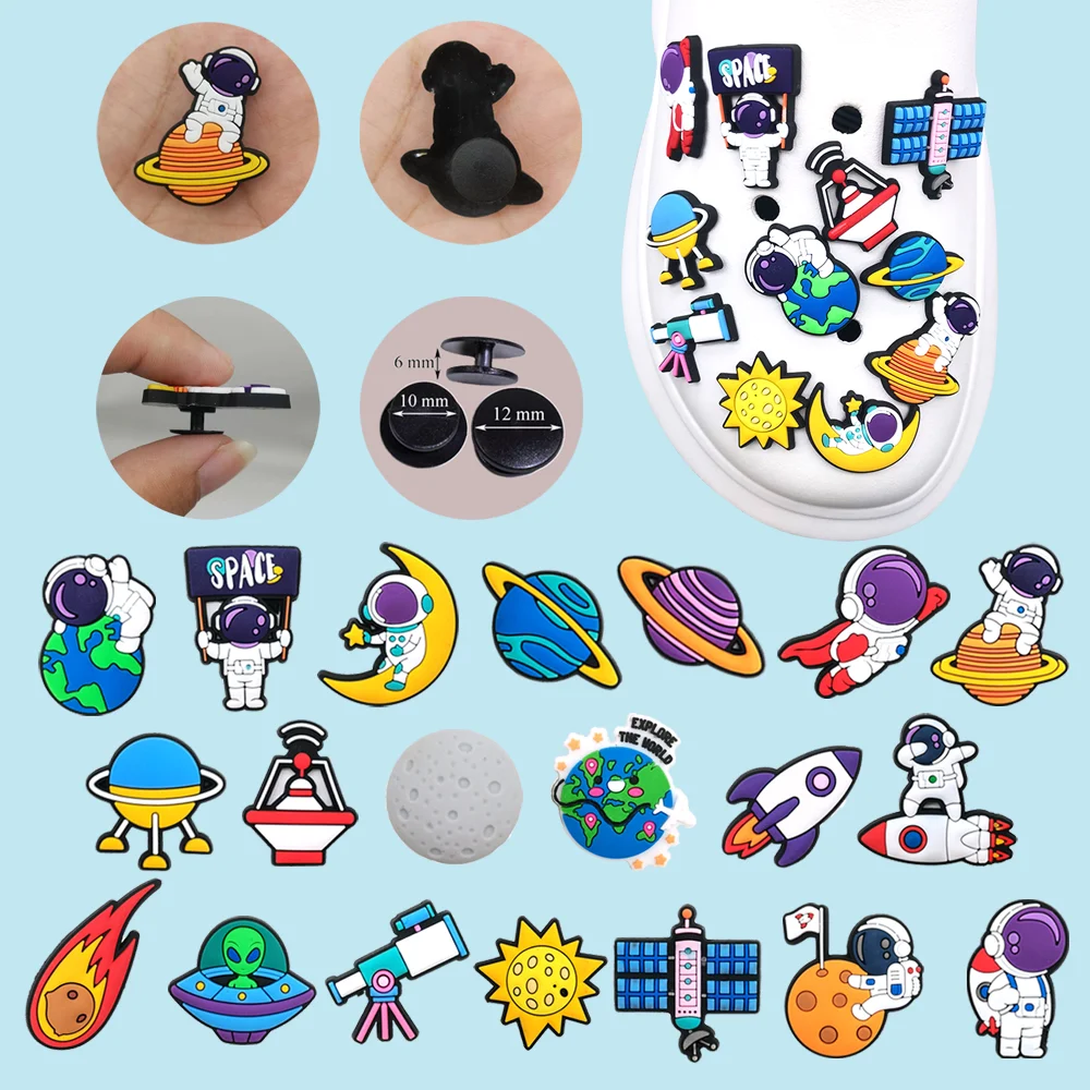 Hot-Selling-Croc-Astronaut-Science-Fiction-Shoes-Decoration-Kids-Planet ...