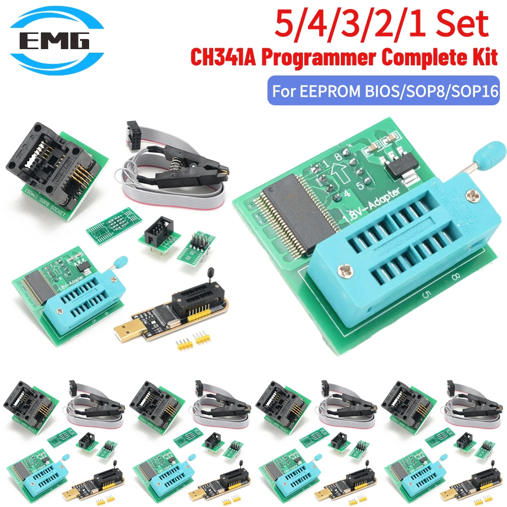 SOIC8 SOP8 Test Clip With Status Indicator Light BIOS USB Programmer ...