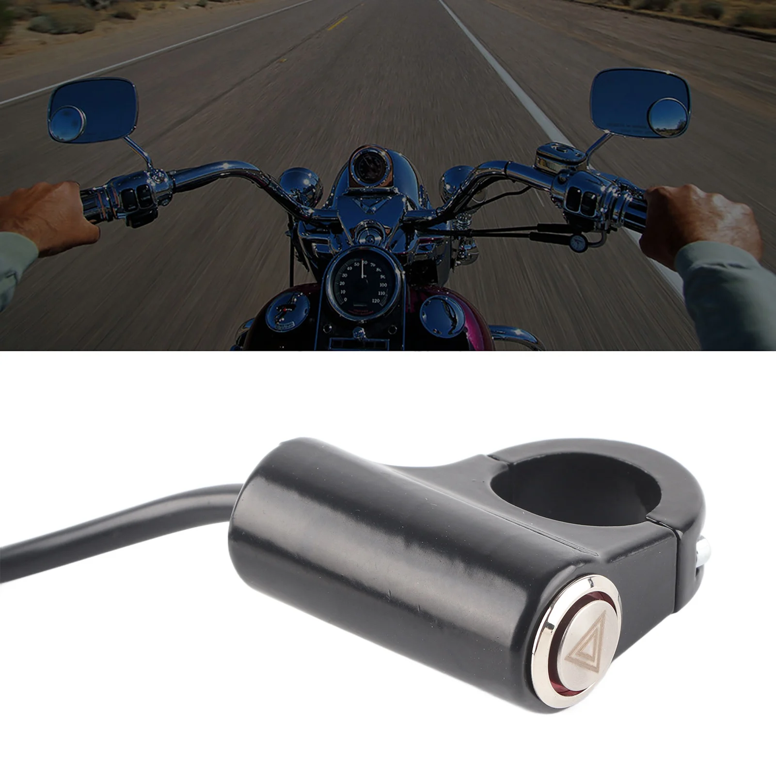 22mm-Motorcycle-Handlebar-Mount-Switch-Push-Button-Headlight-Brake-Fog ...