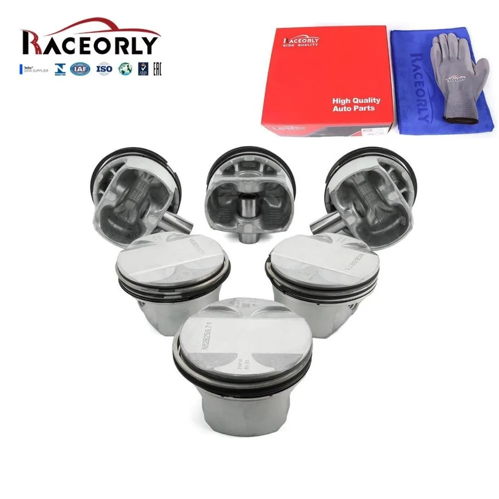 RACEORLY Pistons Set STD Low Compression 9.7:1 For BMW E60 E90 325i ...