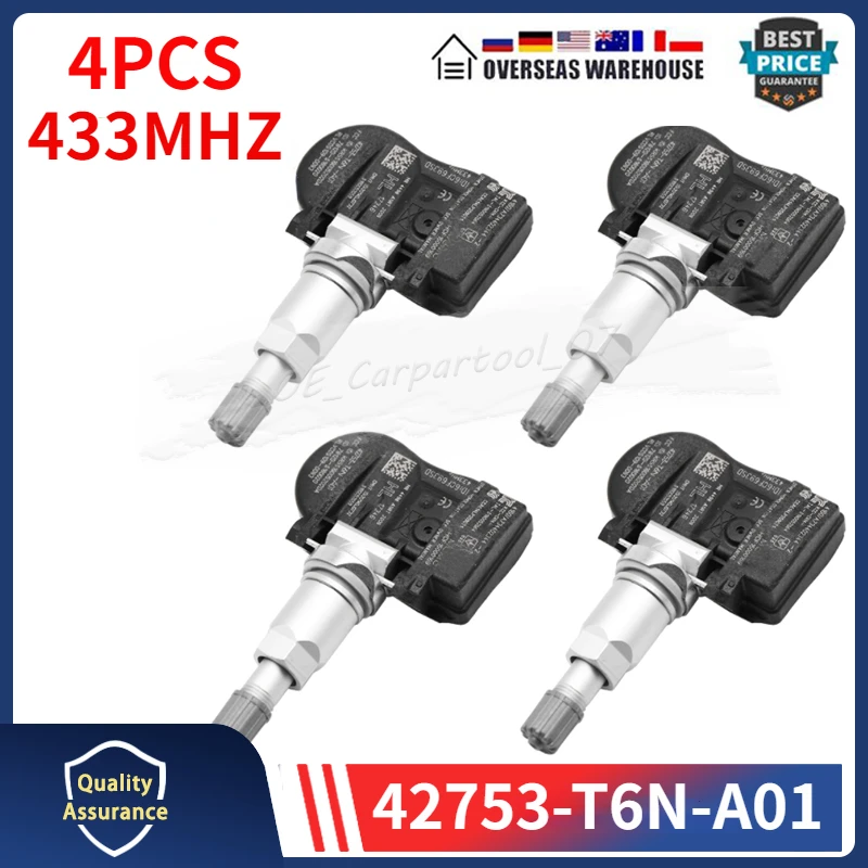 42753-T6N-A01-Car-Tire-Pressure-Sensor-TPMS-433MHZ-For-Acura-MDX-RDX ...