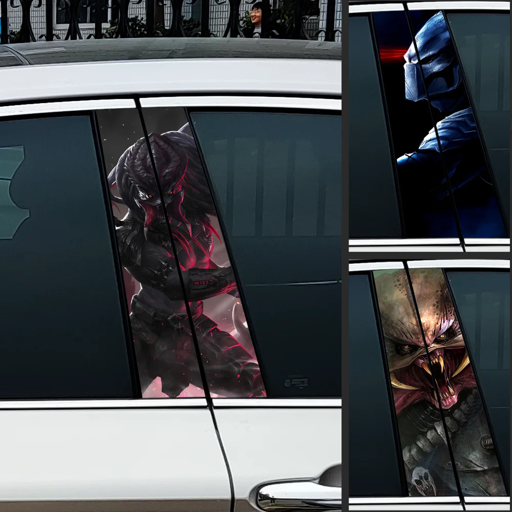 Predator-Car-Stickers-Auto-B-pillar-Car-Center-Column-Decoration-Cover ...
