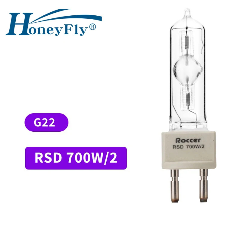 HoneyFly MSR700W/60 Metall Halogenide Dysprosium Lampe HSR G22 100 240V ...