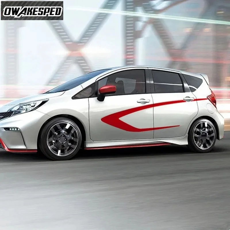 2pcs-Sport-Stripes-For-Nissan-Note-NISMO-S-POWER-Car-Body-Door-Side ...