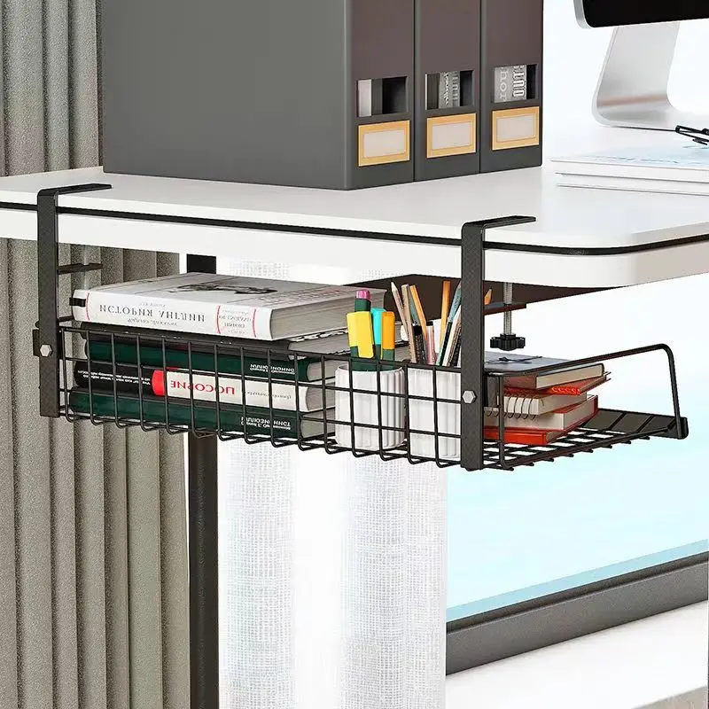 Adjustable-Storage-Shelf-Under-Table-for-Storage-Cord-Socket-Kitchen ...