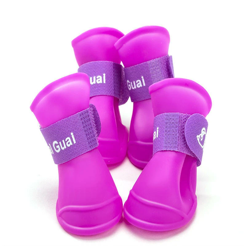 Dog Rain Boots Corgi Teddy Shoes Small Dog Waterproof Silicone Shoes ...