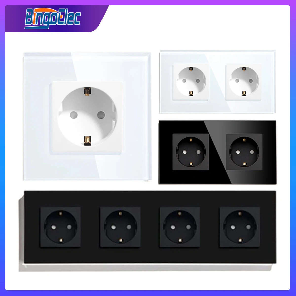 Wall Electrical Socket | Glass Electric Socket | Wall Socket Glass ...