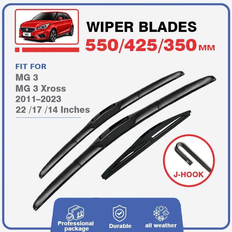 Front-Rear-Wiper-Blades-Set-For-MG-3-2011-2023-MG3-Xross-Windshield ...
