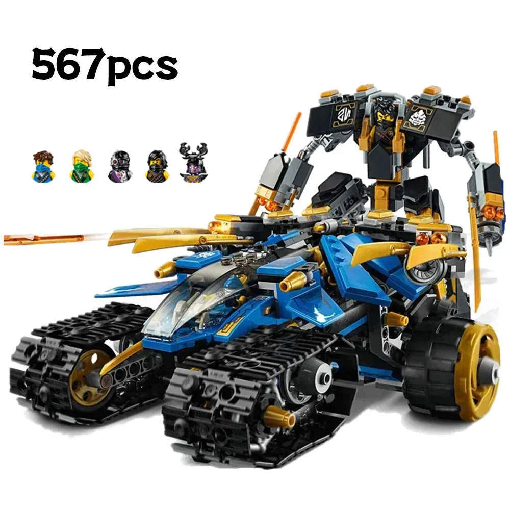 576PCS-Technical-Ninja-Thunder-Raider-Mechanical-Warrior-Robot-Mecha ...