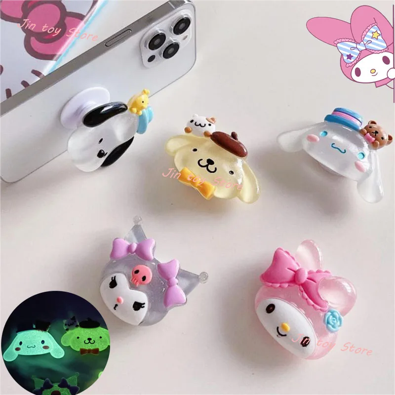 Luminous-Sanrio-Kuromi-Cinnamoroll-3D-Mobile-Phone-Bracket-Kawaii-My ...