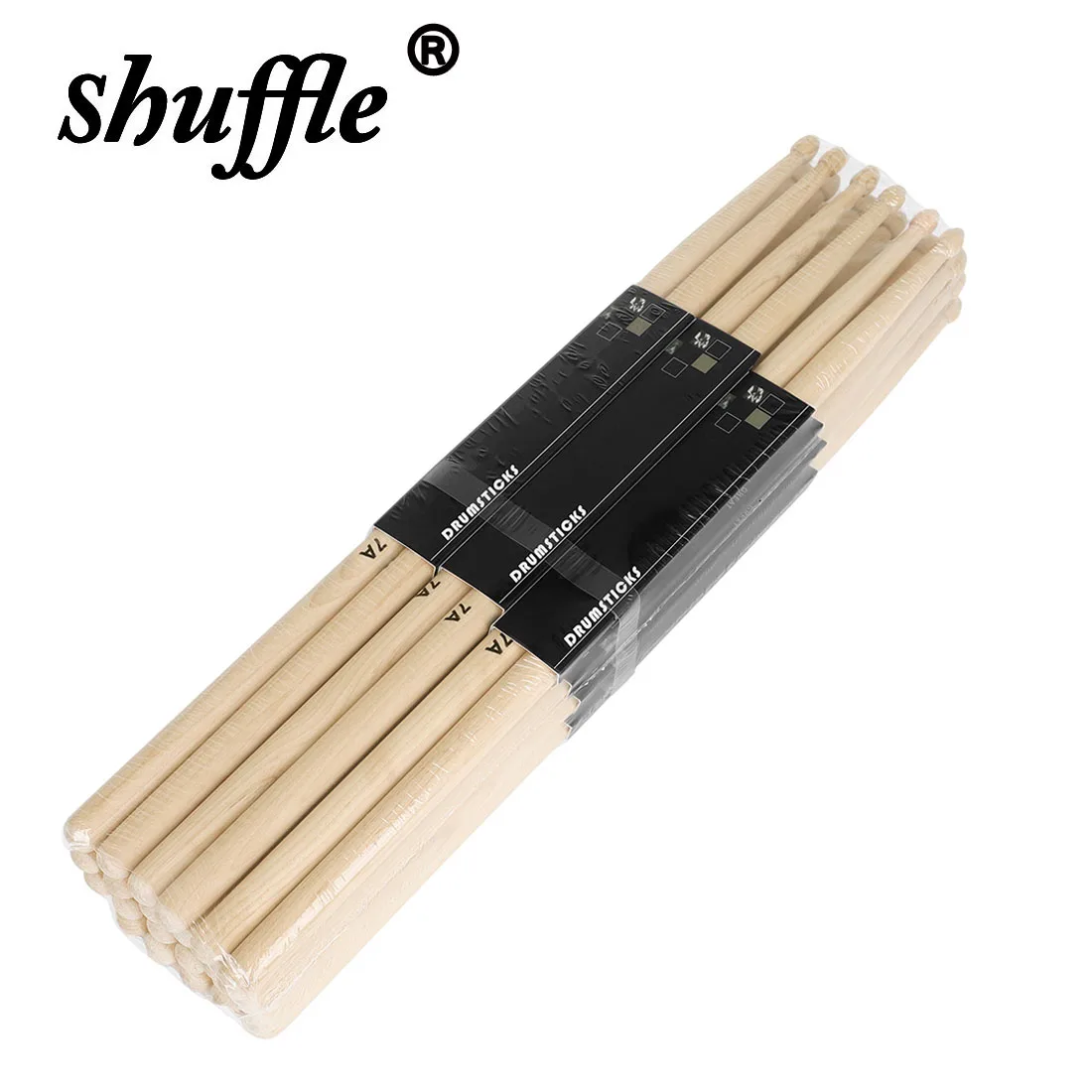 12-Pairs-of-7A-Drum-Sticks-Set-Maple-Wood-Drumsticks-Drum-Racks ...