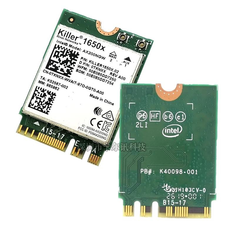 Wireless-Network-Card-for-Killer-WiFi-6-AX1650-1650X-AX200NGW-2-4Gbps ...