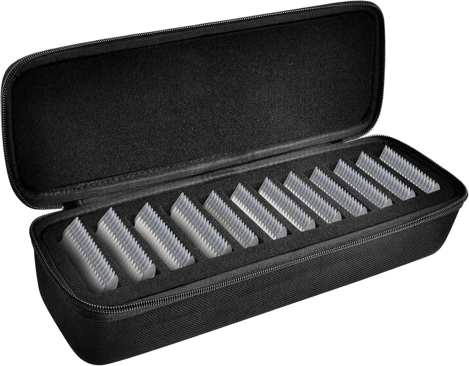 Grooming Clipper Blade Case, 12 Slots Storage Holder Organizer ...