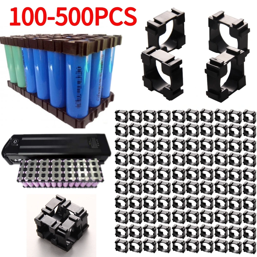 100Pcs 18650 Li-ion Cell Holder Portable 18650 Cylindrical Battery ...