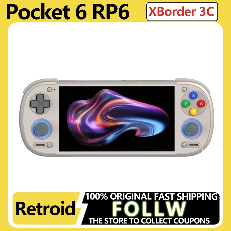 Retroid Pocket 6 RP6 Android Handheld Game Console 5.5 Inch 1080P 120Hz ...