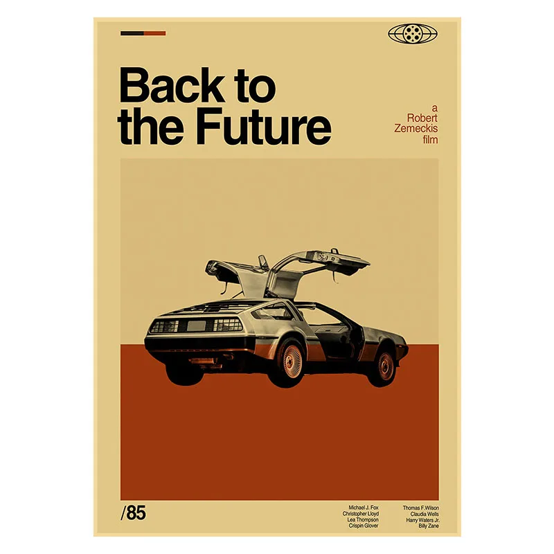 Back To The Future Minimalist Poster