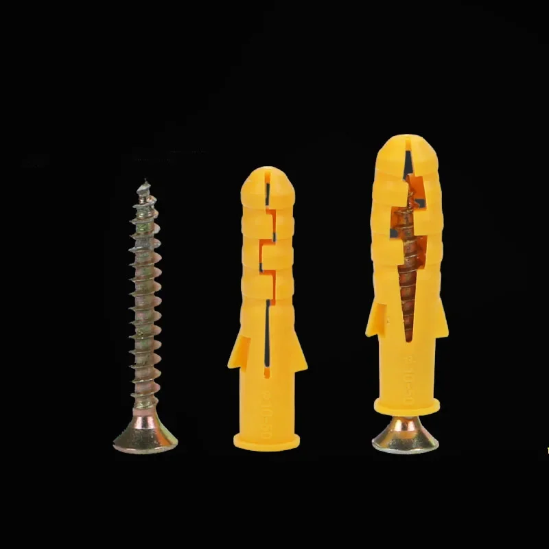 Plastic-Expansion-Pipe-Screw-Expansion-Plug-Rubber-Plug-Anchor-Self ...