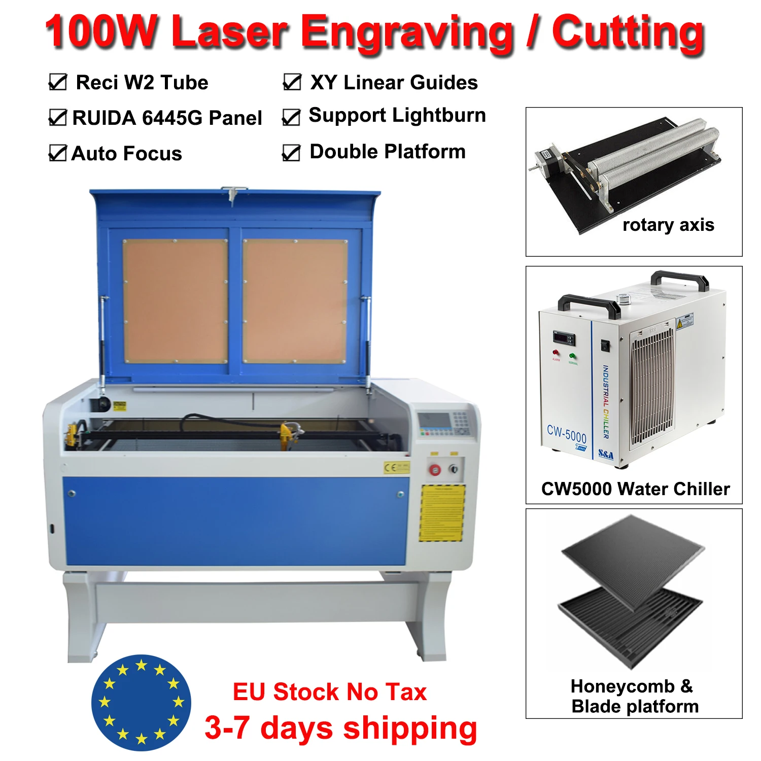 100W-CO2-Laser-Engraving-Cutting-Machine-Laser-Engraver-1000-600mm-RECI ...