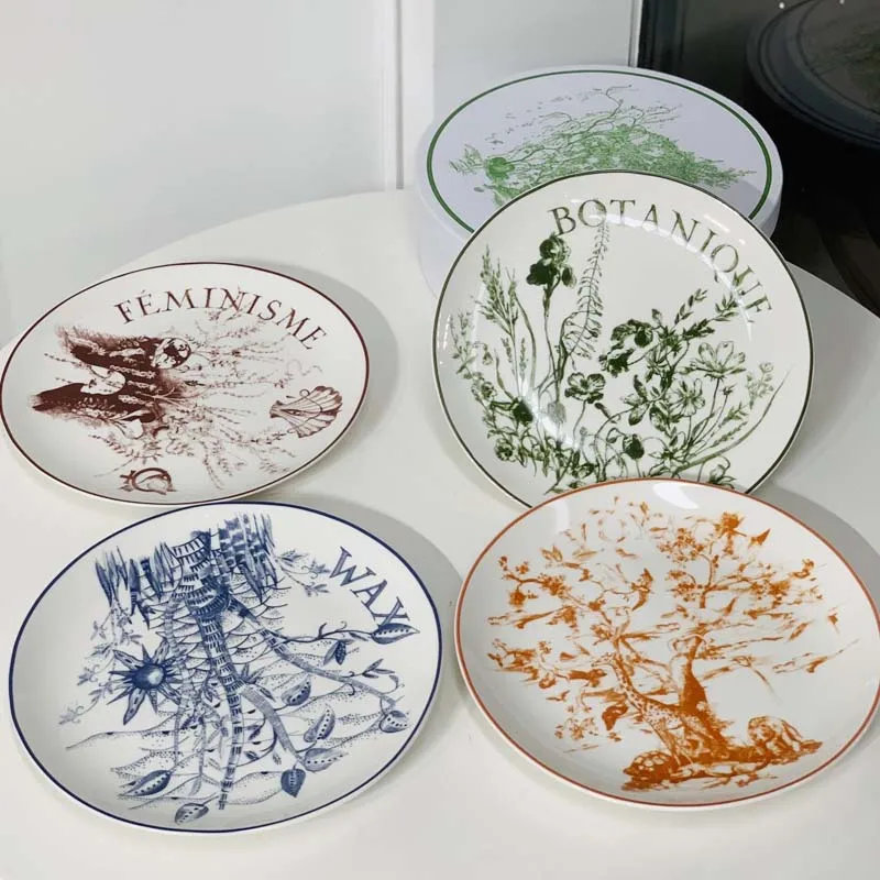20.5cm Patterns Of Nature A Set Of Four Different Design Plates ...