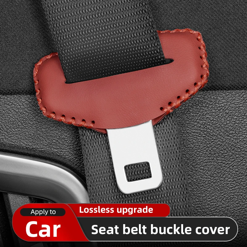 Leather-Universal-Car-Seat-Belt-Buckle-Clip-Protector-Cover-for-BMW-E46 ...