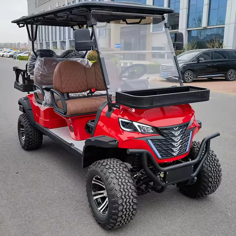 New 4+2 6 Seater Electric Carts 4WD Utility Vehicle 4X4 Off Road Buggy ...