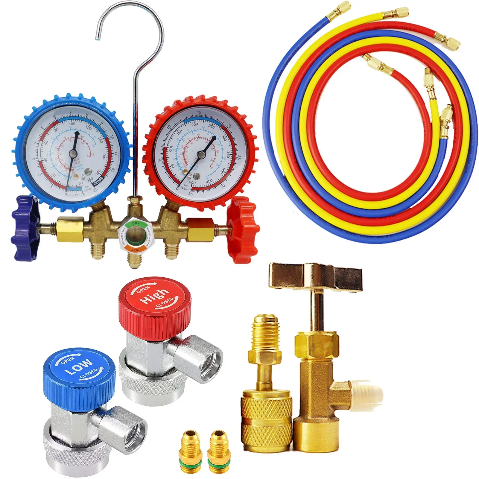 R134A R12 R22 R404A Refrigeration&Air Conditioning Tools AC Diagnostic ...