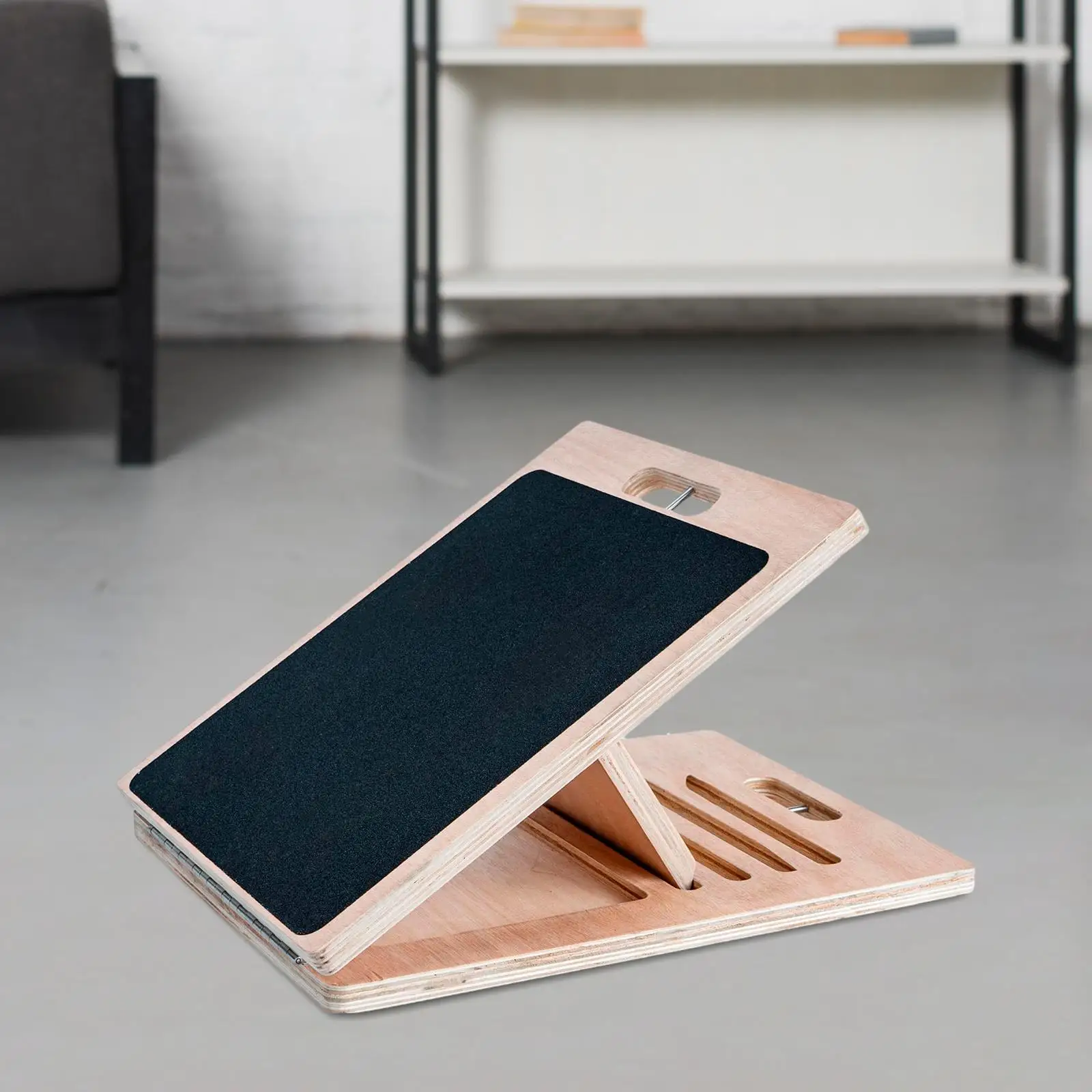 Slant-Board-Calf-Stretcher-Incline-Board-Adjustable-Wooden-Professional ...