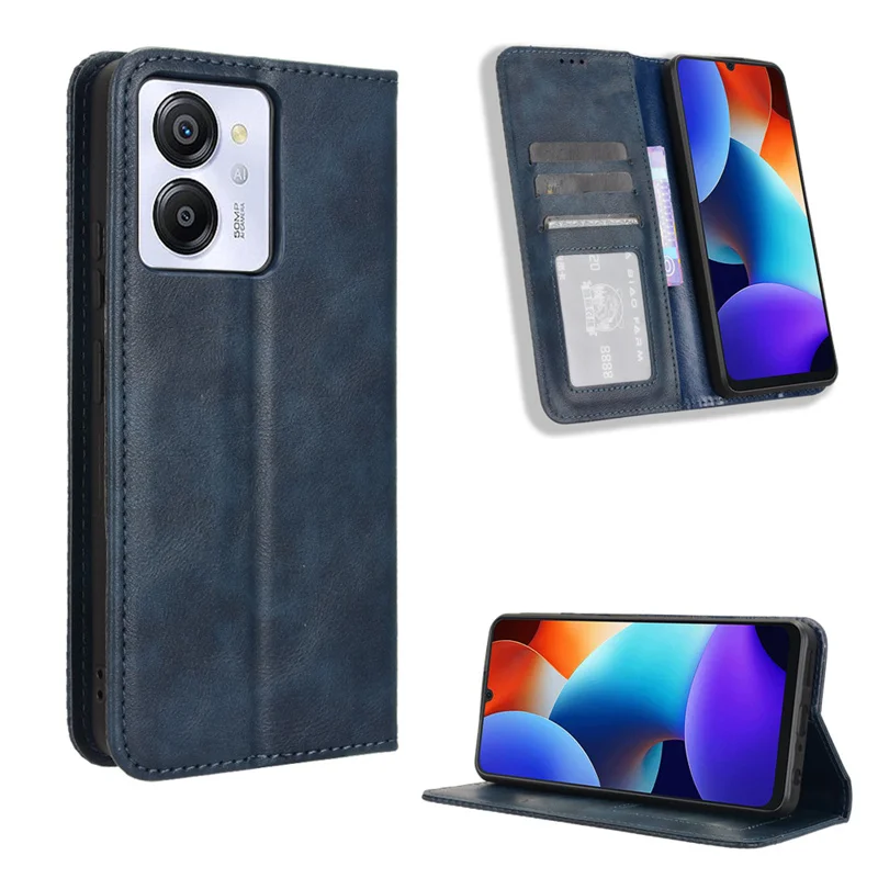 Pertain-to-Redmi-Note-13R-5G-luxury-magnetic-retro-wallet-leather-case ...
