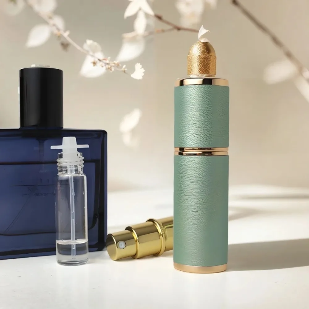 Perfume Bottle High-end Leather Sub-bottling Travel Empty Cosmetic ...
