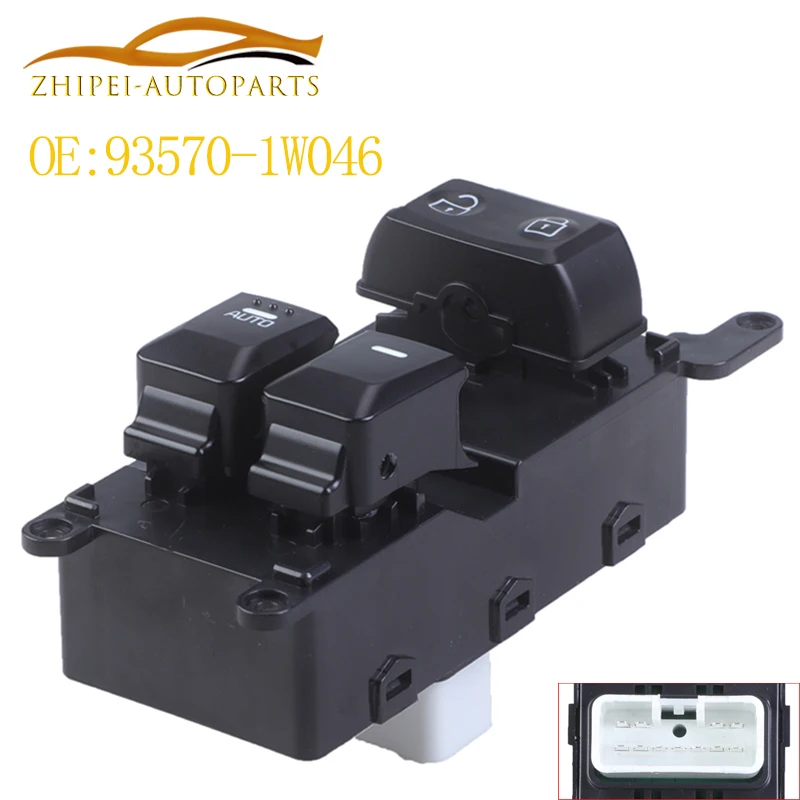 93570-1W046 Electric Window Glass Lift Switch Master Control Car For ...