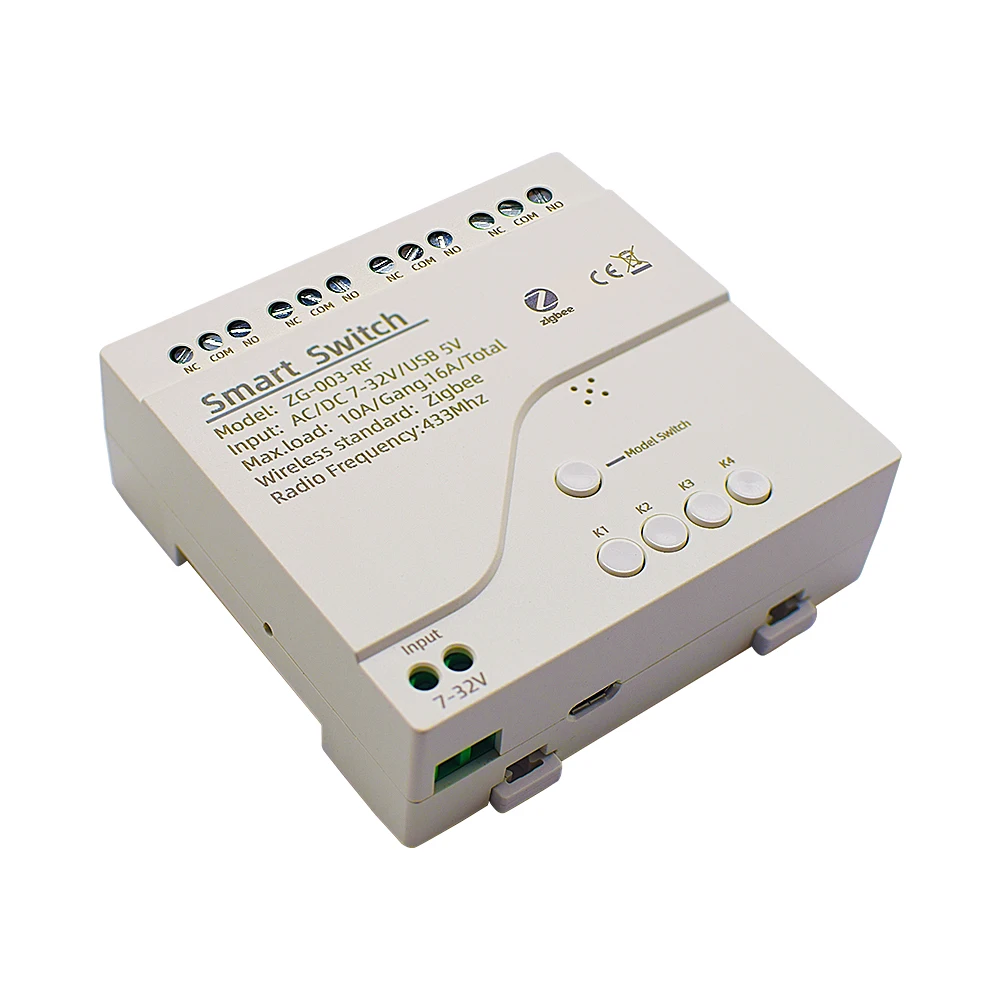 Tuya Zigbee WiFi Smart Home Relay Module Garage Door Relay AC DC 7-32V ...