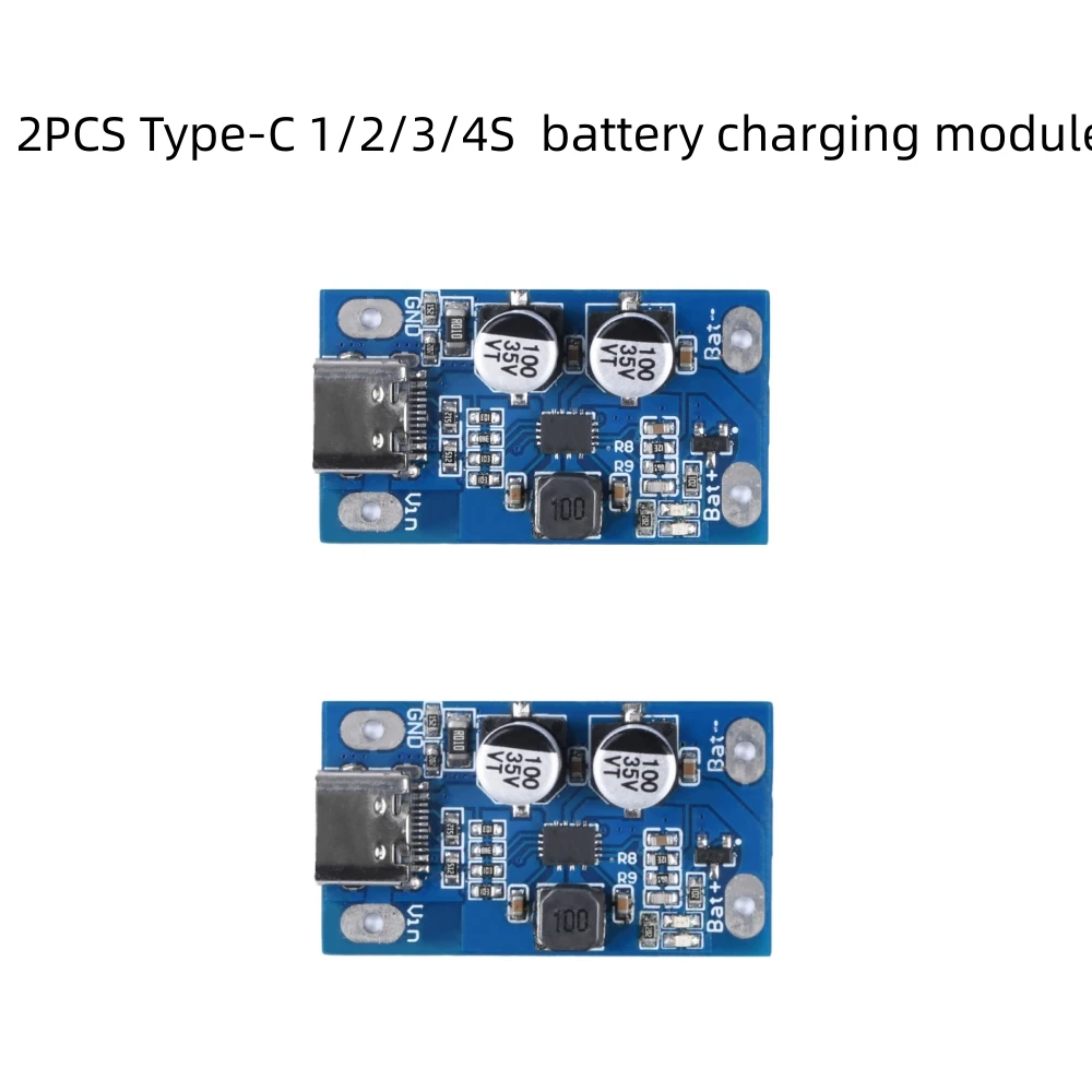 2PCS-1S-2S-3S-4S-Lithium-Battery-Charging-Boost-Buck-Module-Type-C-5V ...