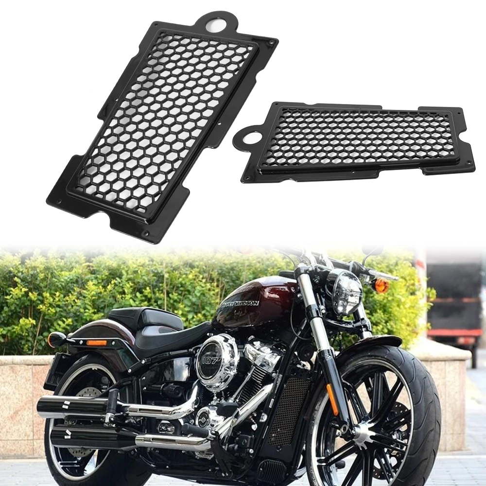 Motorcycle-Honeycomb-Mesh-Radiator-Guard-Grille-Oil-Radiator-Shield ...