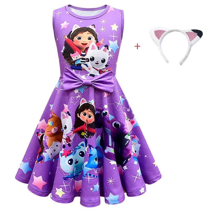 Cartoon-Gabby-s-Doll-House-Cosplay-Clothes-Gabby-Cats-Baby-Girl-Dresses ...