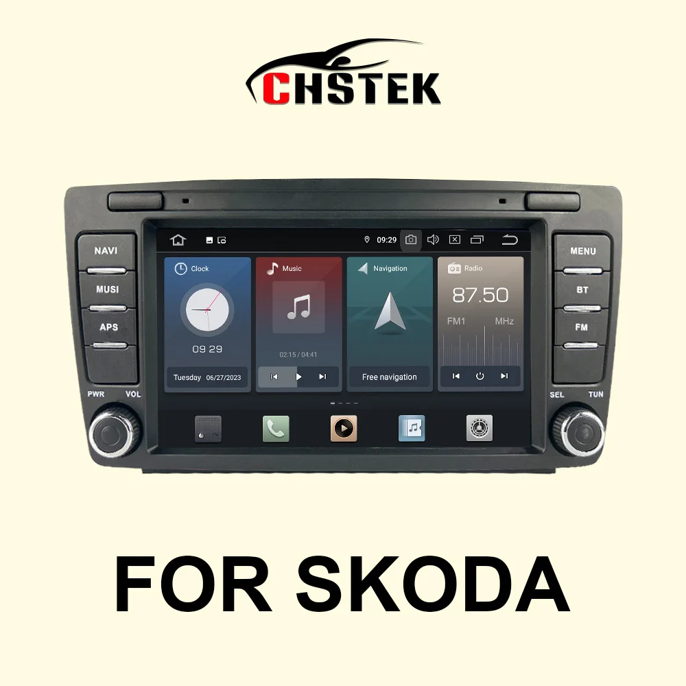 CHSTEK-Android-13-Car-Radio-Stereo-Navigation-Carplay-For-Skoda-Octavia-Mk2-A5-2004-2014 ...