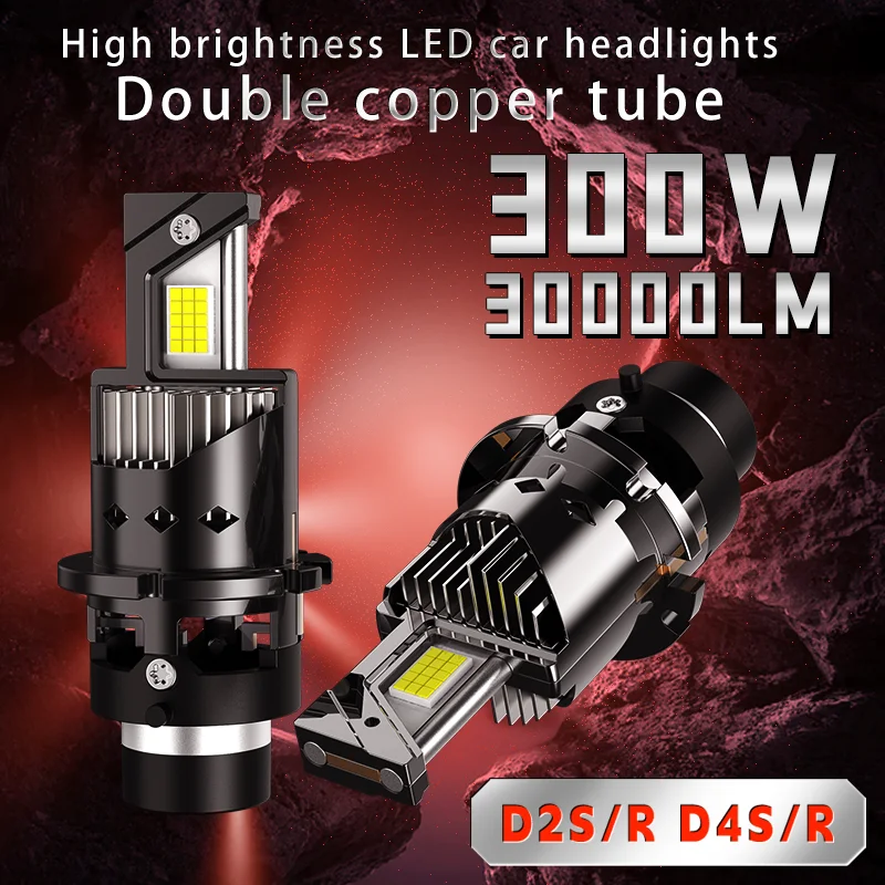 D SERIES D2S D4S LED Headlight Bulbs D1S D3S Canbus 30000LM D2R D4R ...