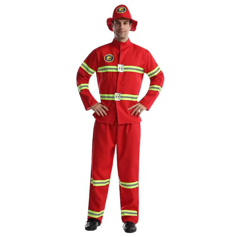 Big-Male-Firefighter-Suit-Performance-Wear-Halloween-Masquerade-Red ...