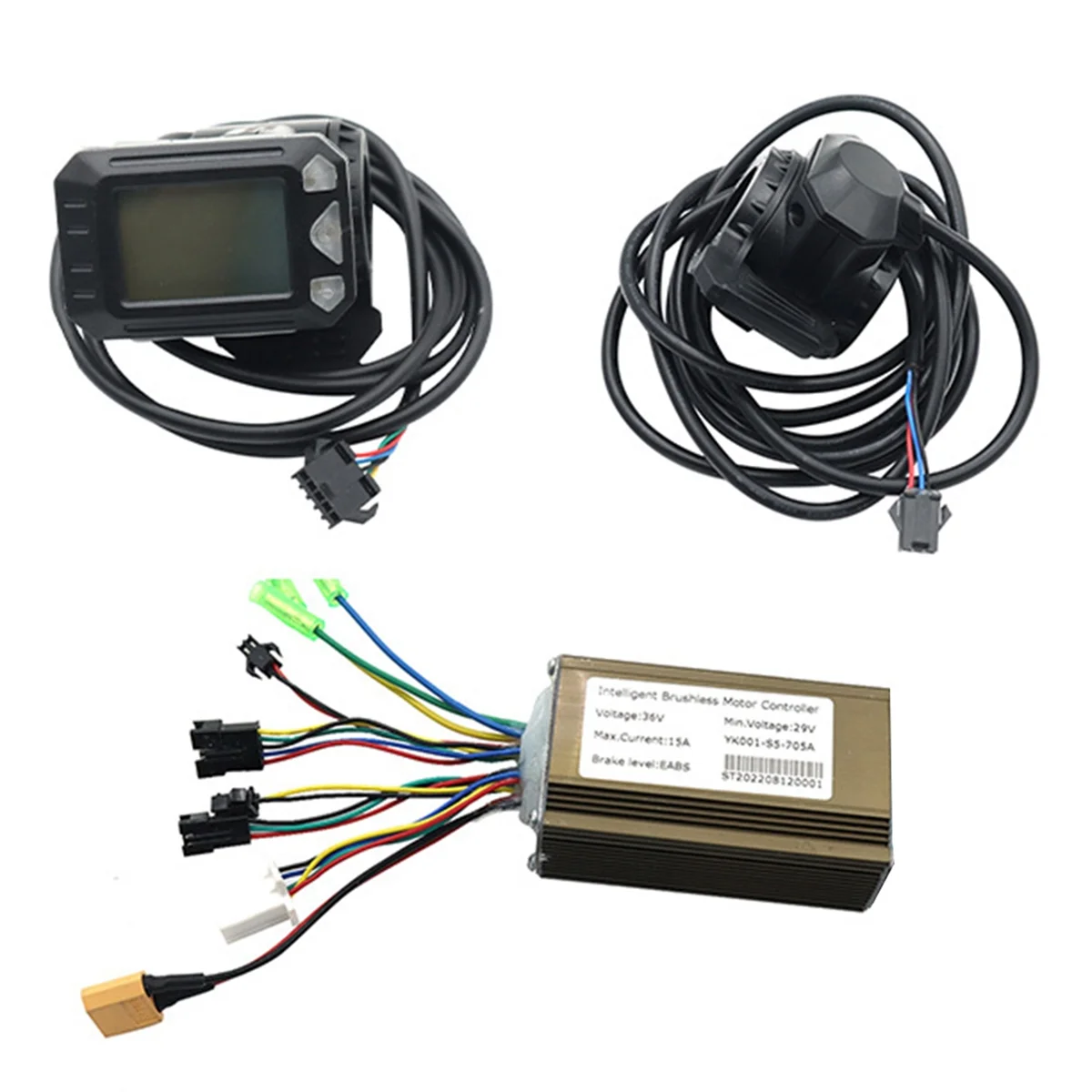 36V-15A-Brushless-Motor-Controller-LCD-Display-with-Thumb-Throttle-for ...