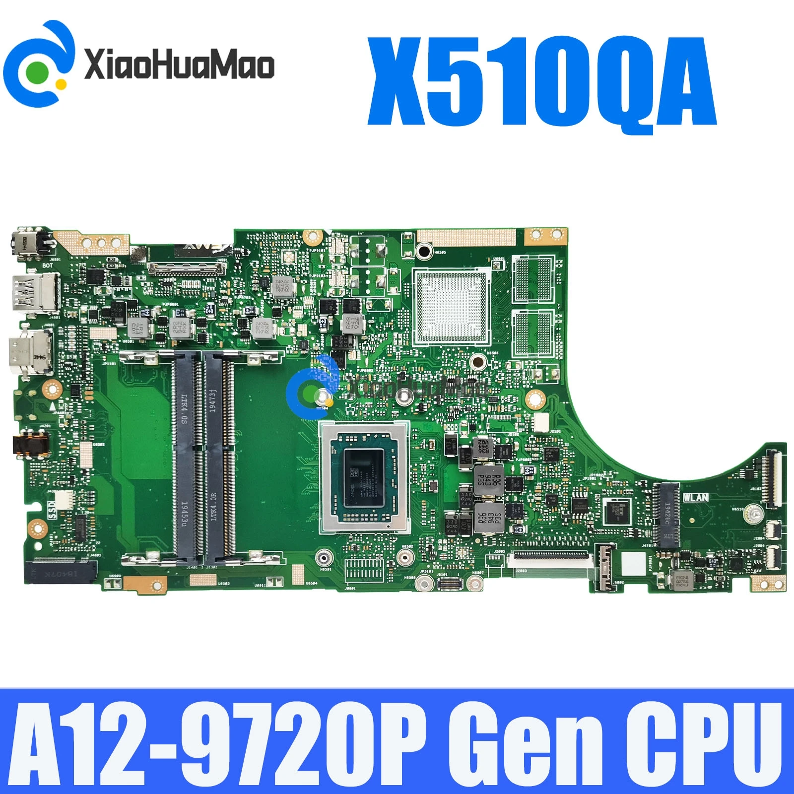 X510QA-with-A12-9720P-CPU-Notebook-Mainboard-For-Asus-X510QA-X510Q ...