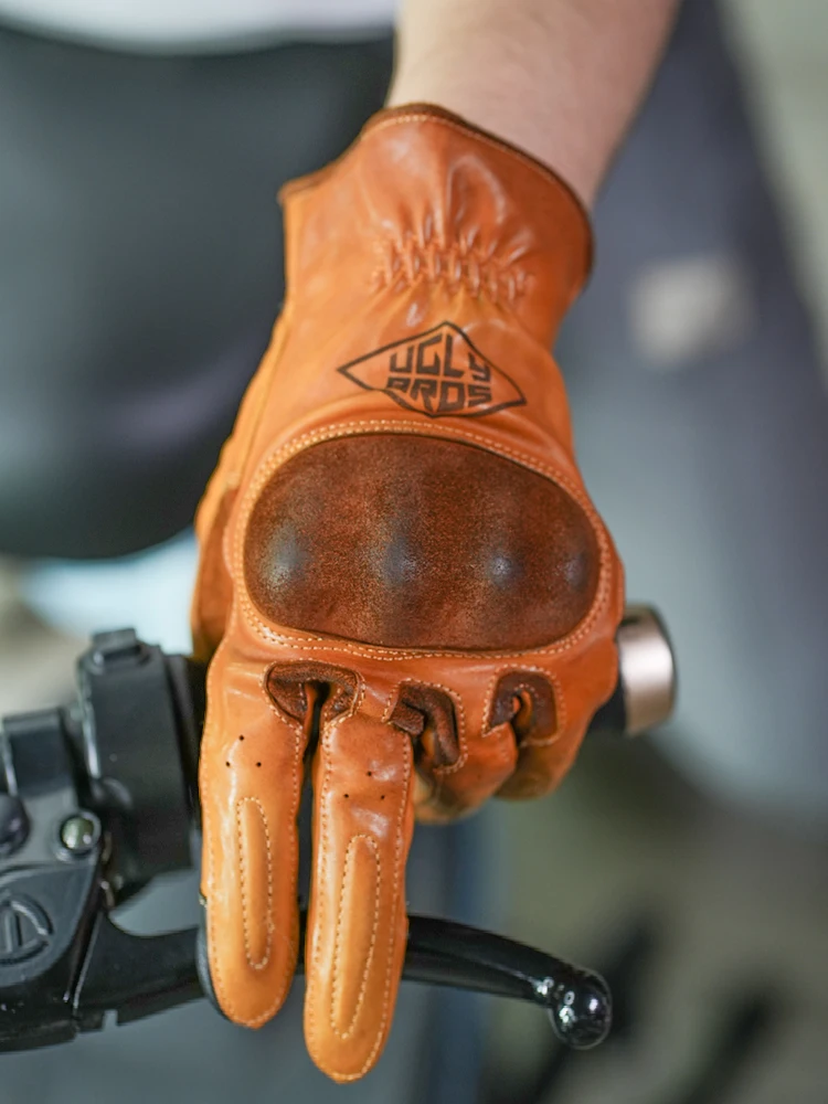 Uglybros-Retro-Genuine-Horse-Leather-Motorcycle-Gloves-Windproof ...