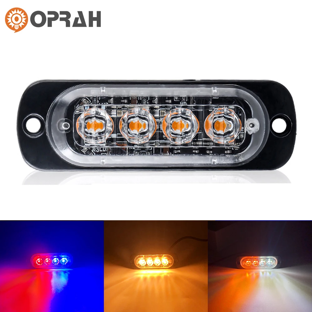 Strobe-LED-Light-Car-Truck-ATV-Flashing-Warning-Work-Light-Bar ...